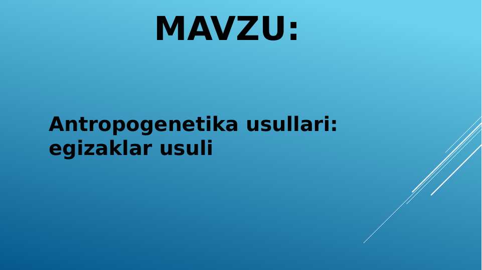 Antropogenetika usullari: egizaklar usuli