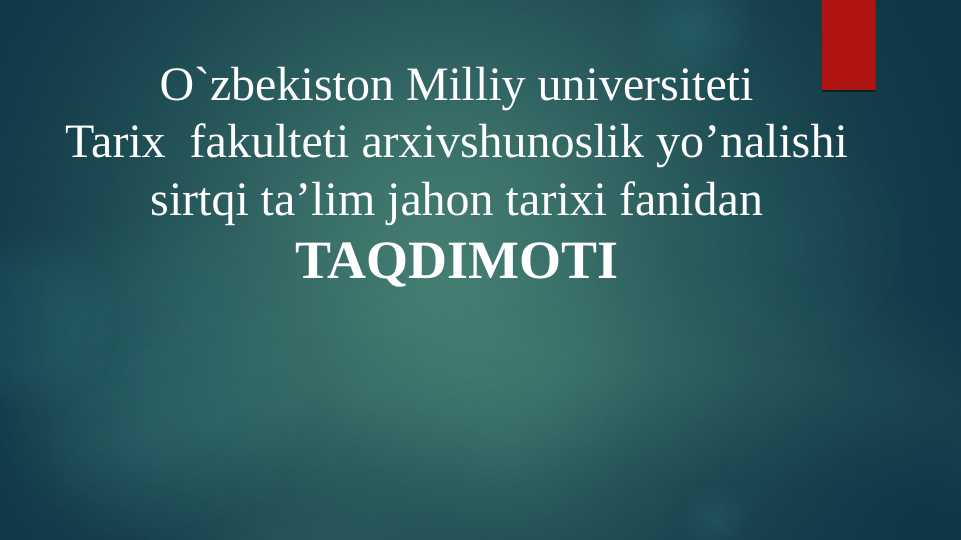 “Sovuq urush” munosabatlarining vujudga kelishi.