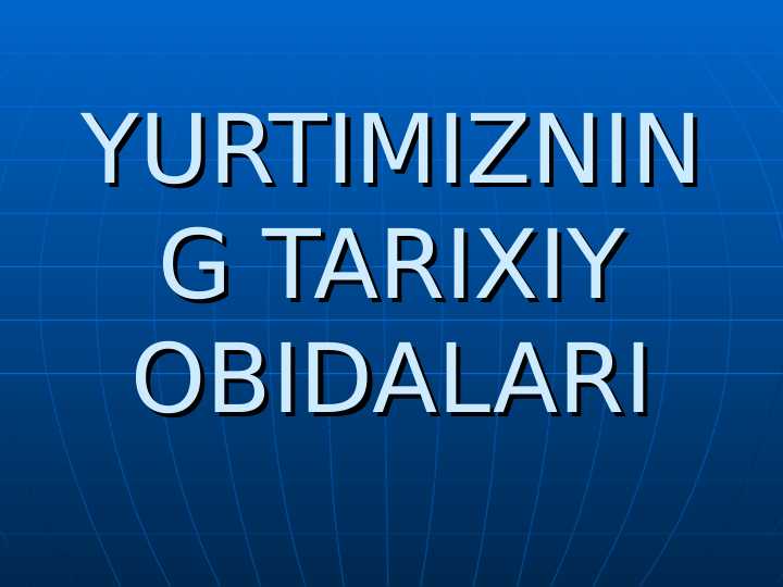 Tarixiy obidalar