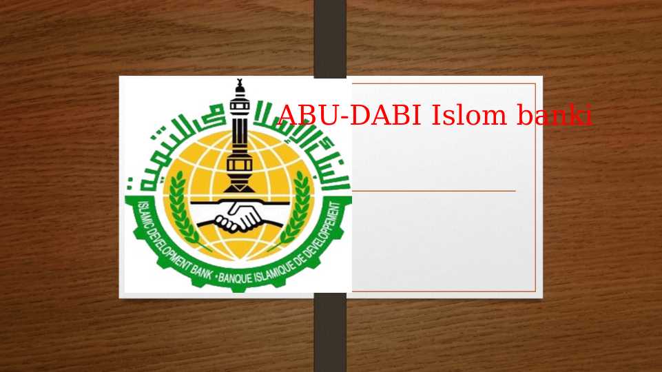 Abu- Dabi Islom banki