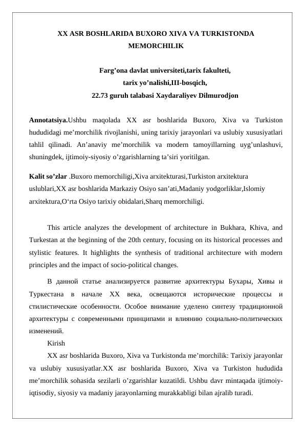 XX_asr_boshlarida_Buxoro_Xiva_va_Turkistonda_memorchilik_mavzusida