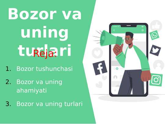 Bozor va uning turlari