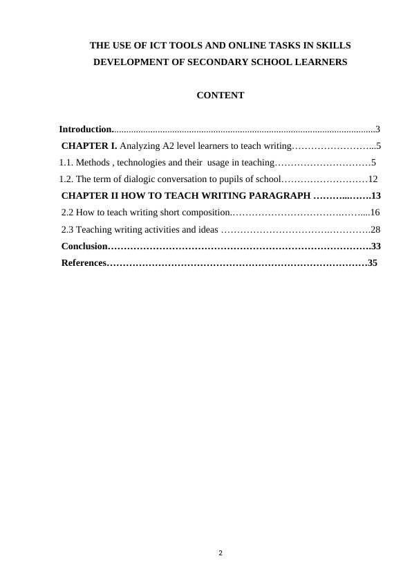 THE USE OF ICT TOOLS AND ONLINE TASKS IN SKILLS DEVELOPMENT OF ...