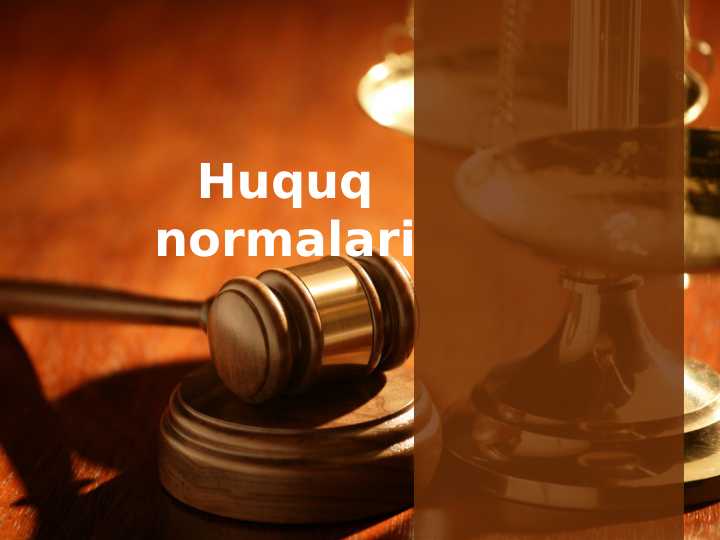 Huquq normalari