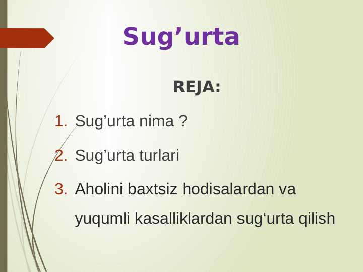 Sug’urta haqida