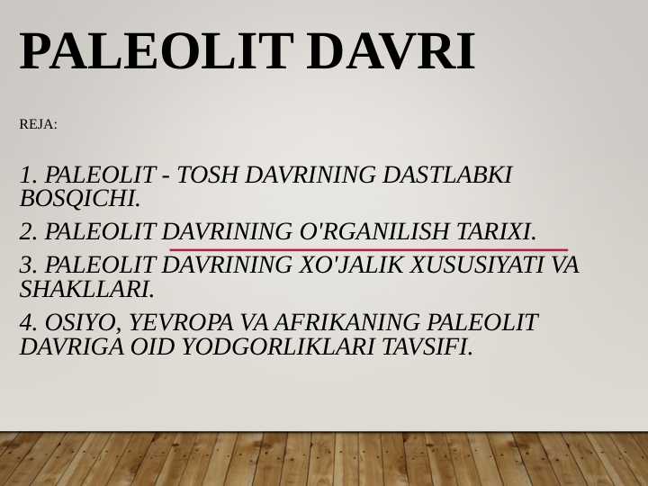 Paleolit davri