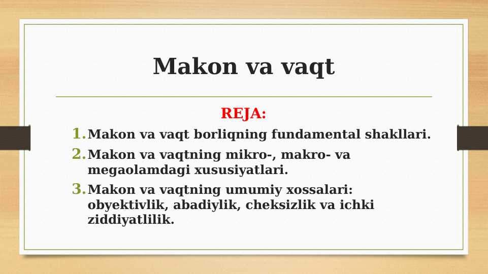 Makon va vaqt