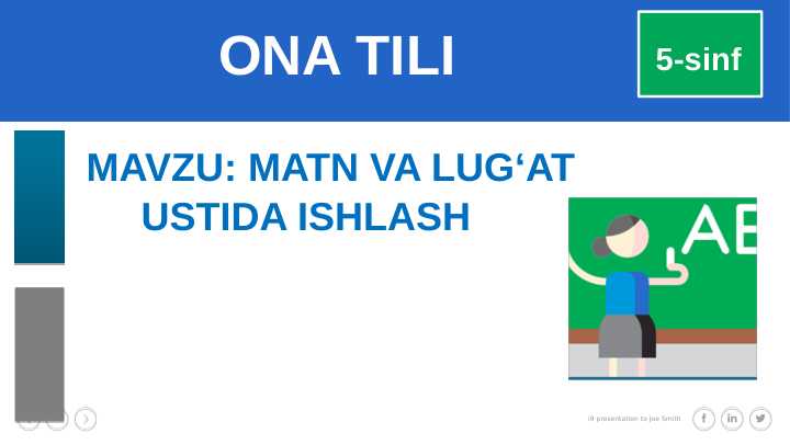 MATN VA LUGʻAT USTIDA ISHLASH