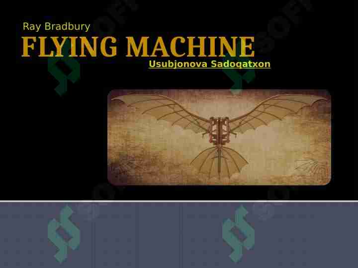 flying machine ray bradbury ppt