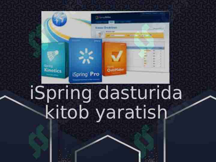 iSpring dasturida kitob yaratish
