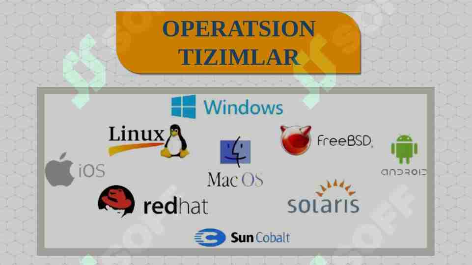Operatsion tizimlar haqida ma'lumot