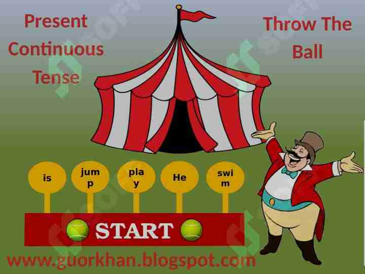 present continuous game ppt