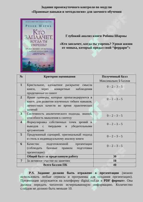 Глубокий анализ книги Робина Шармы