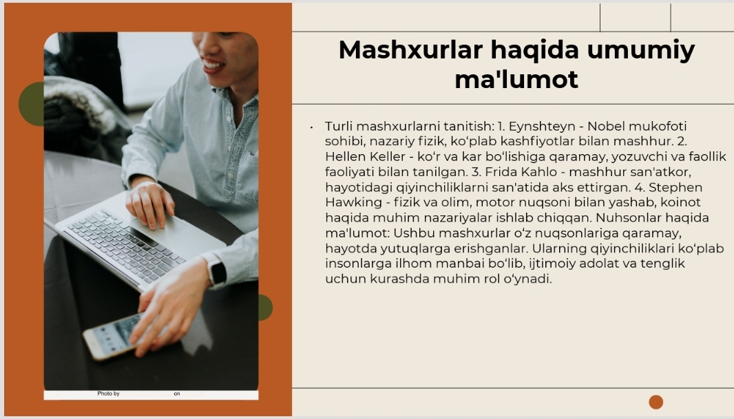 Ko'rishda eshitishda nuhsoni bor mashxurlar haqida