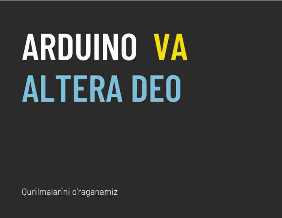 Arduino va Altera DE0 platalari