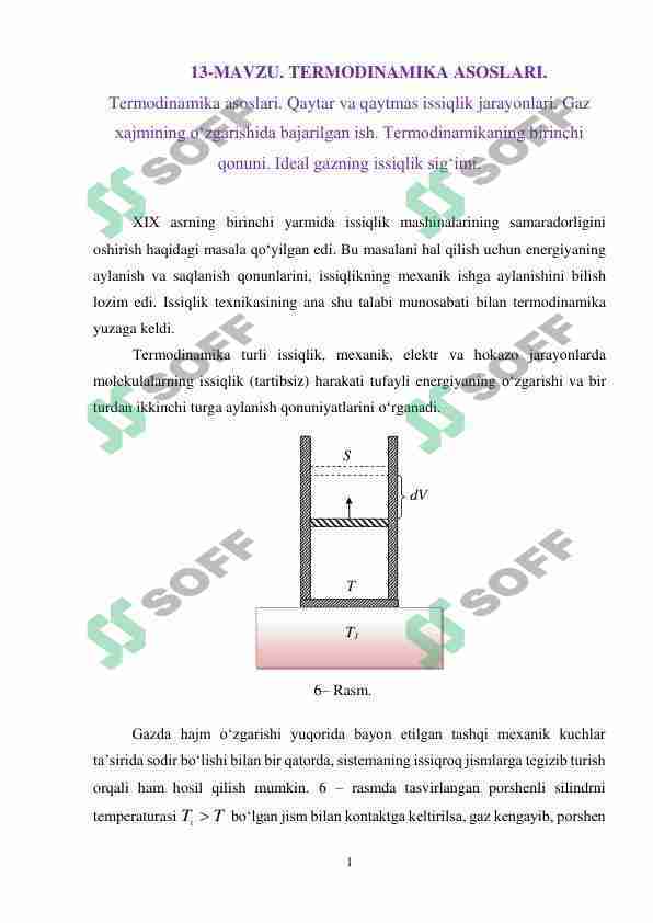 TERMODINAMIKA ASOSLARI.