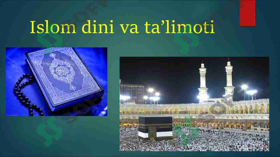 Islom dini va ta’limoti