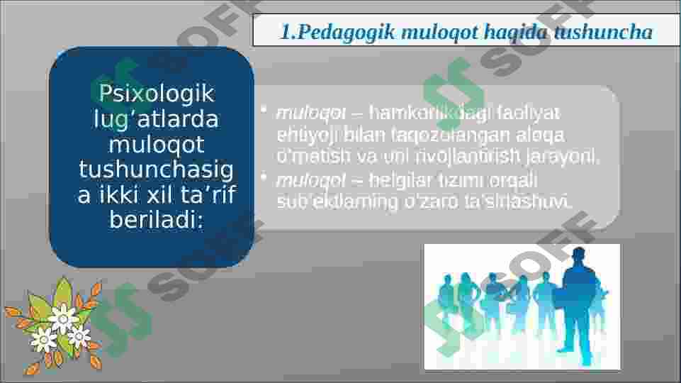 Pedagogik muloqot turlari va uslublari