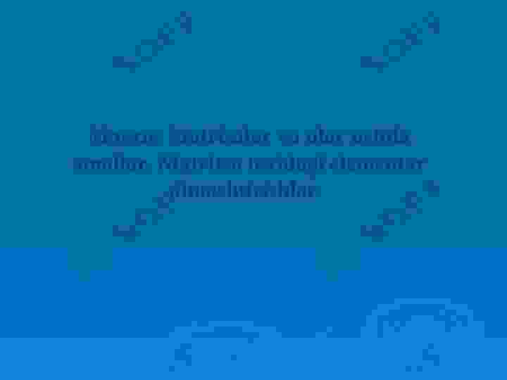 Matrisalar va ular ustida amallar. Matritsa ustidagi elementar ...