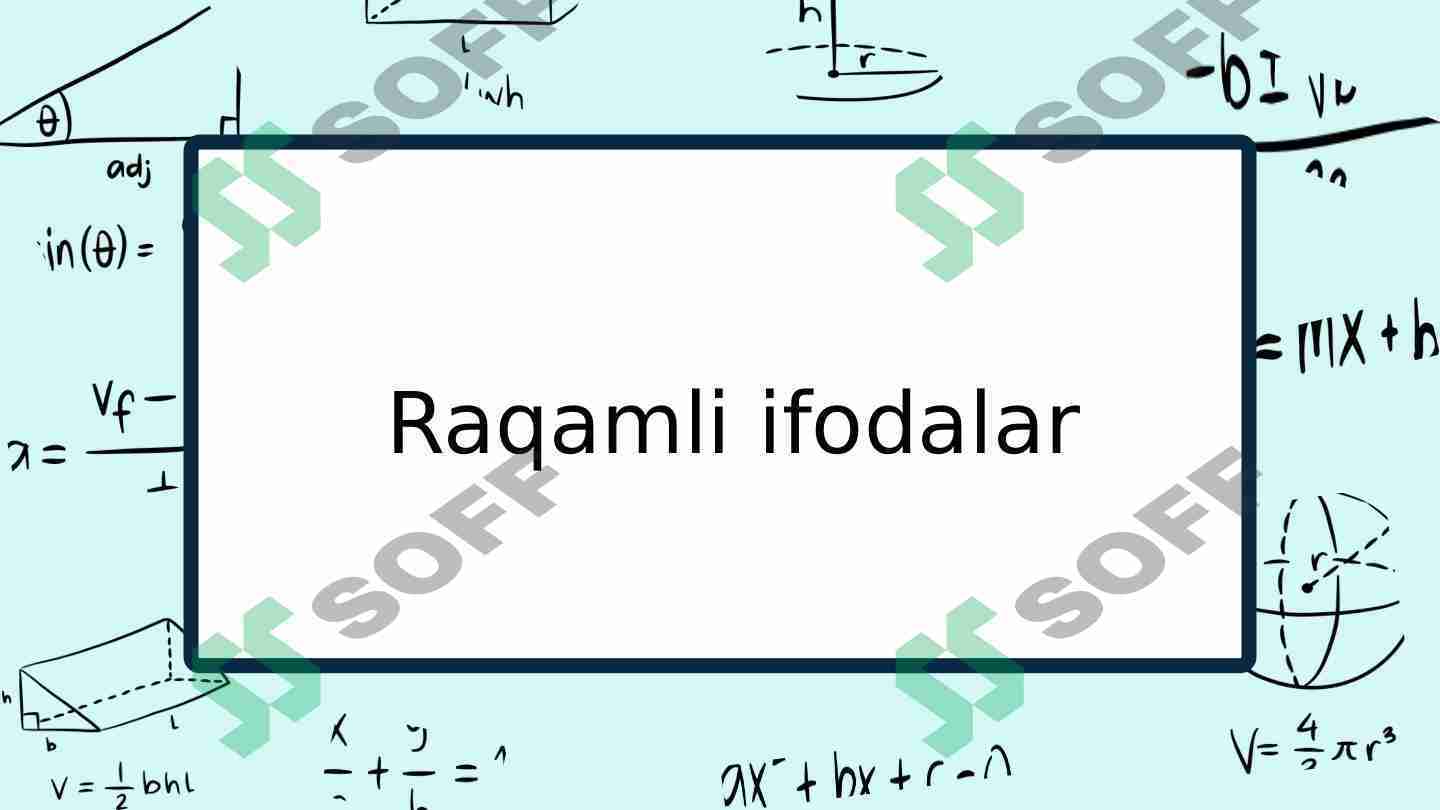 Raqamli ifodalar