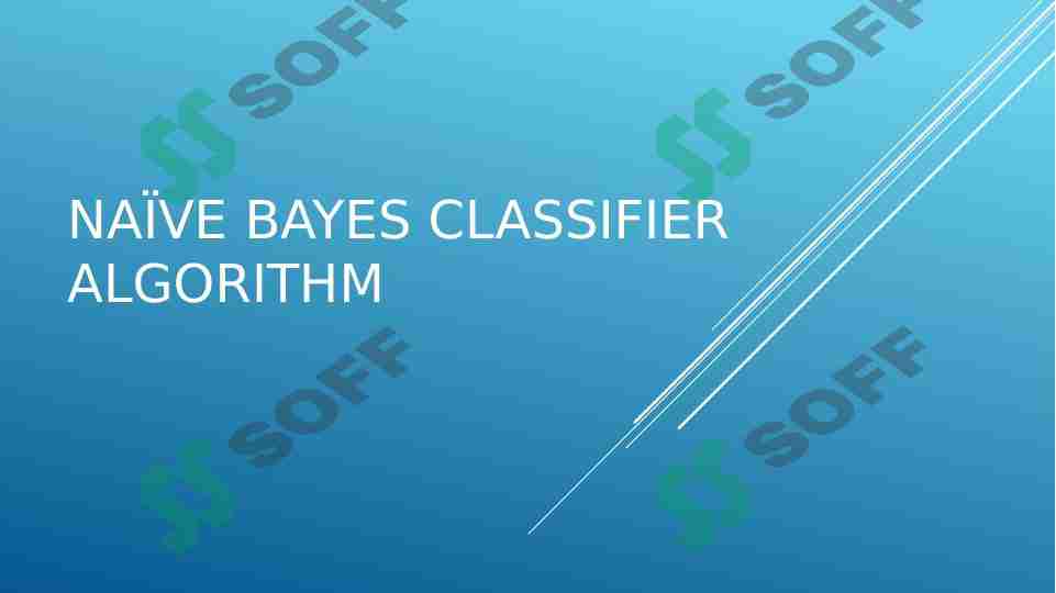 Python dasturlash tili , naive Bayes