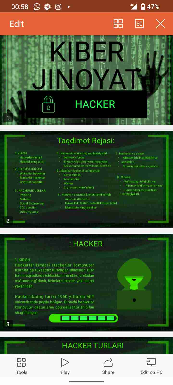 Kiber jinoyat va Hacker