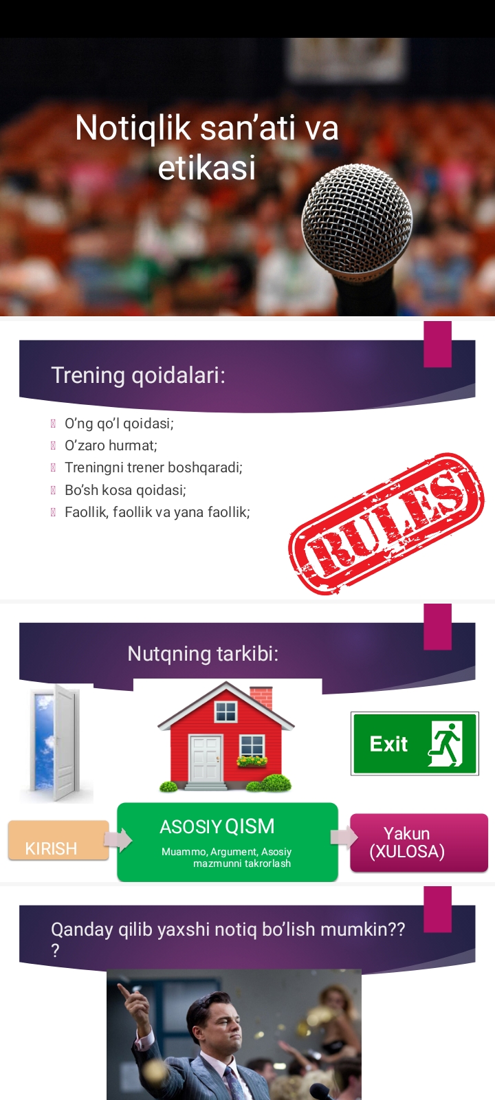 OCHIQ DARS BAYONOMASI