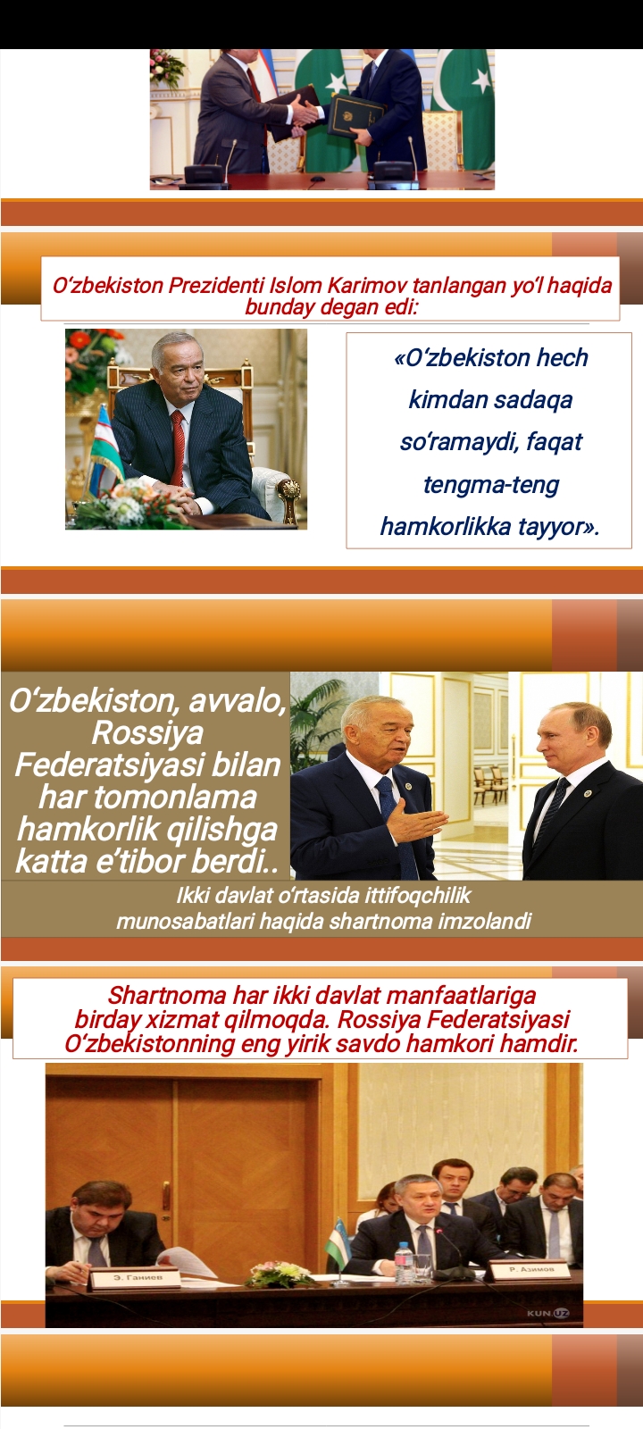 O‘zbekiston va jahon