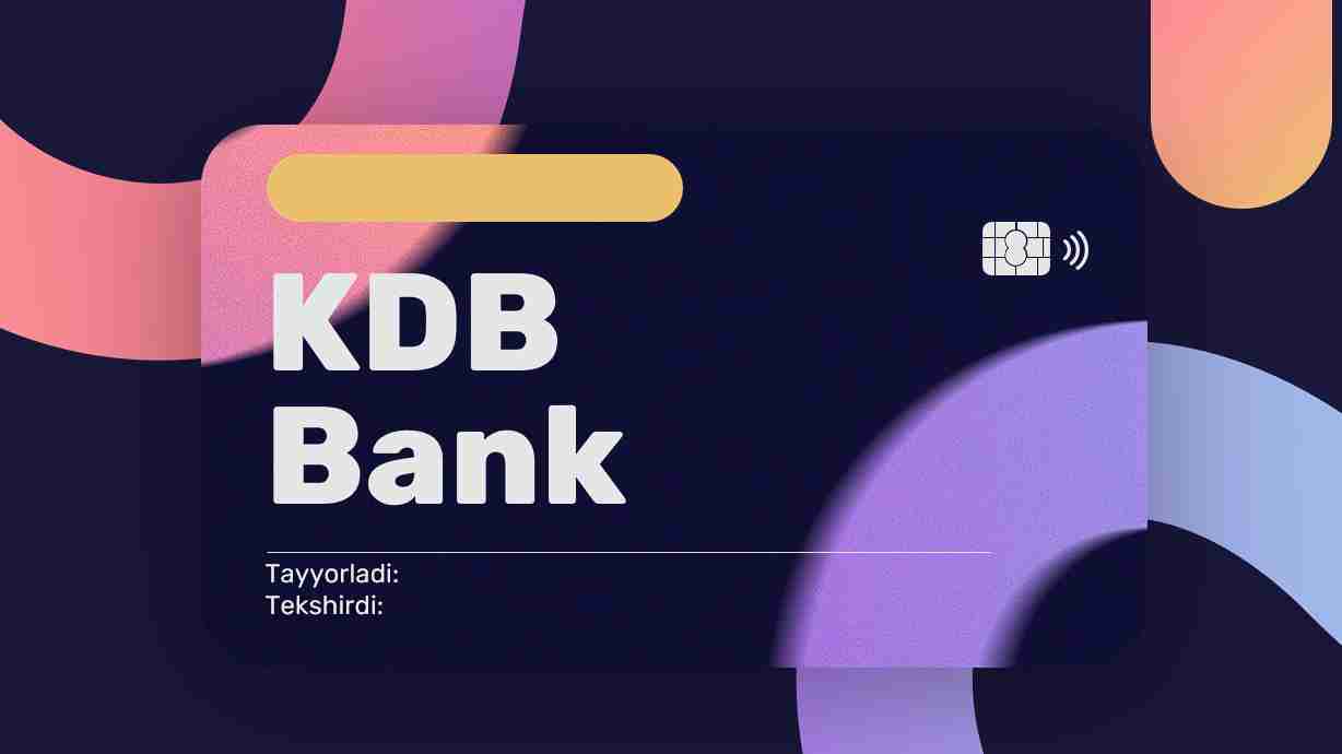 KDB bank Uzbekistan