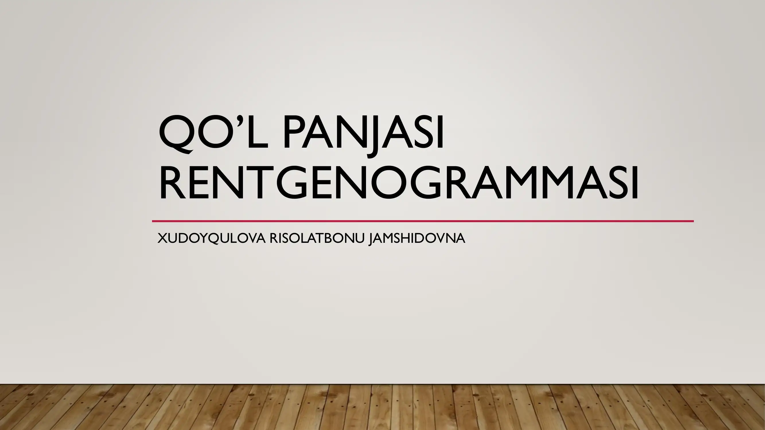 qul suyagi topografiyasi
