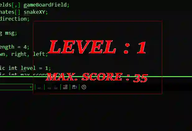 Winforms (C#) yordamida mashhur Snake Game (Iloncha o'yini)