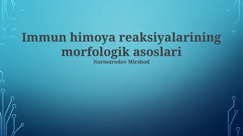 Suyak koʻmigining morfologik asoslari