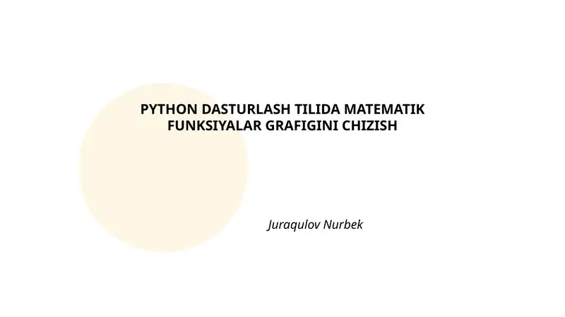 Sinus va kosinus funksiyalari grafigi