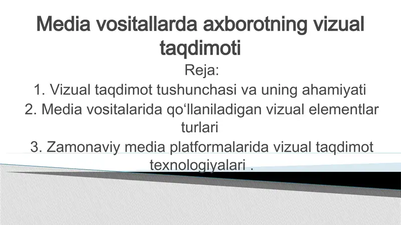 Vizual Taqdimotlar