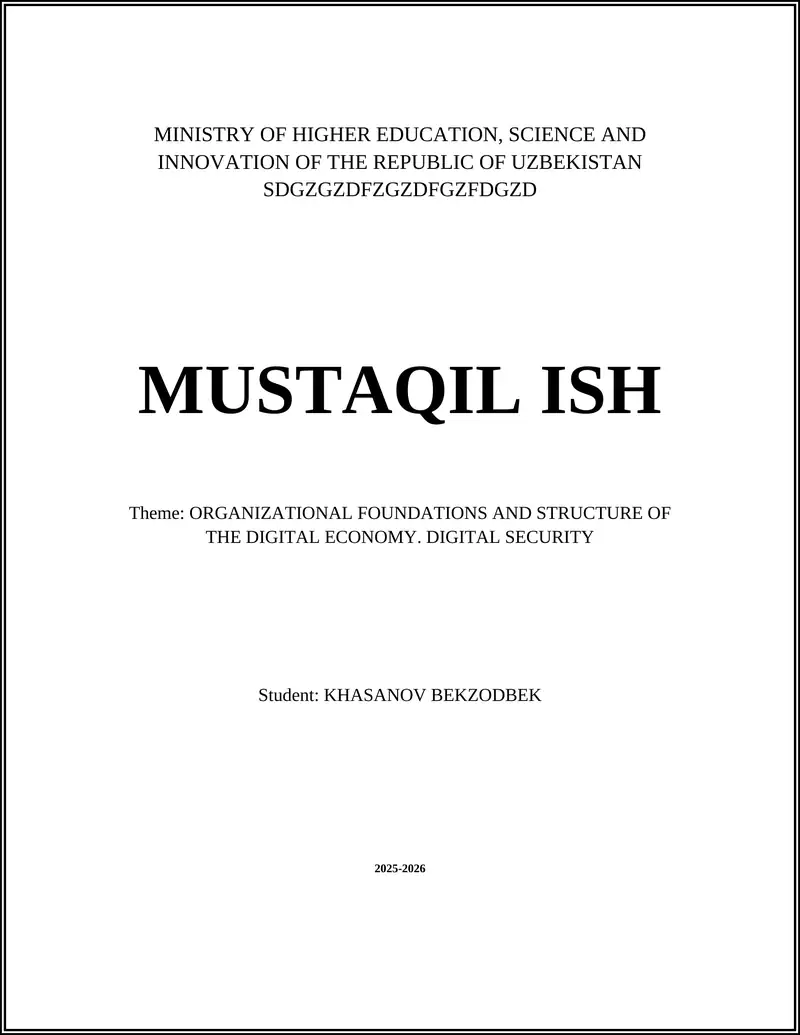 Governance Models for Digital Economy Organizations