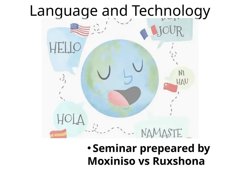 Language and technology