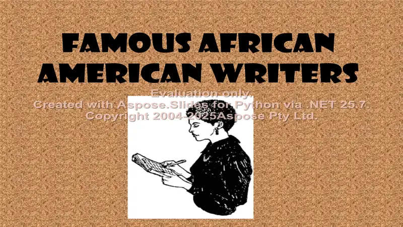 Famous African American Writers