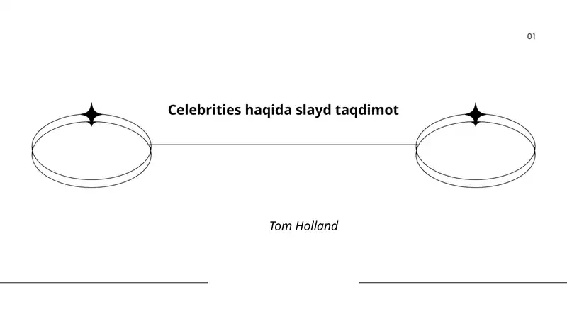 Celebrities haqida slayd taqdimot - Tom Holland