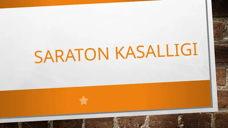 Saraton kasalligi