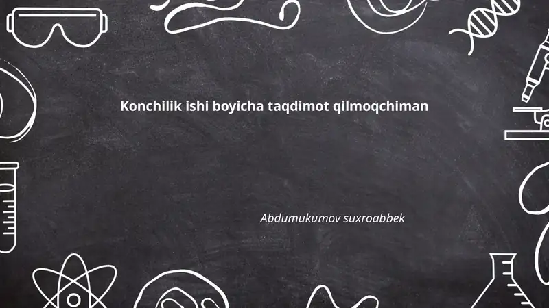 Konchilik ishi boyicha taqdimot