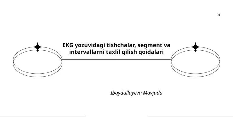 EKG yozuvidagi tishchalar, segment va intervallarni taxlil qilish qoidalari
