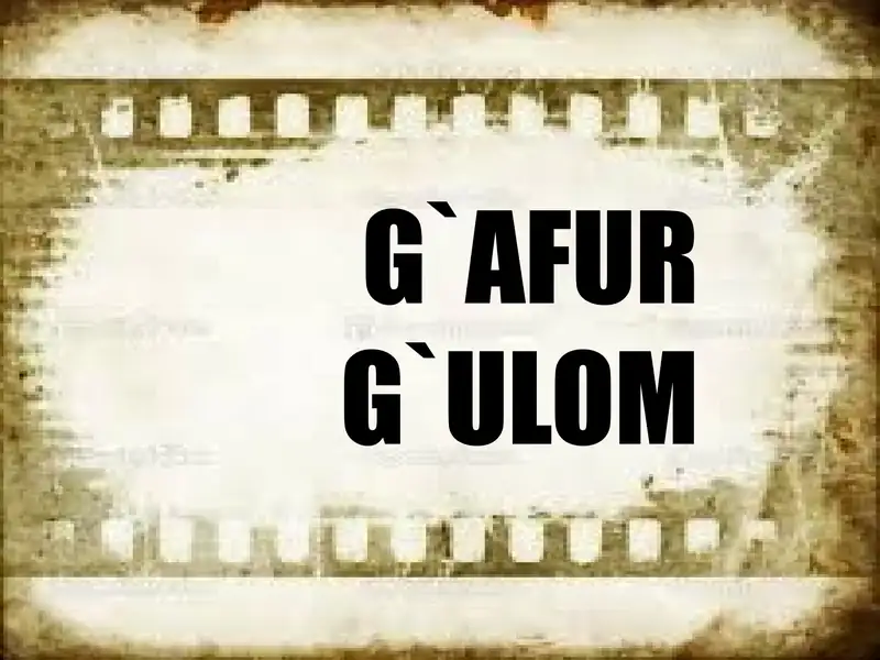 G'afur G'ulom hayoti va ijodi