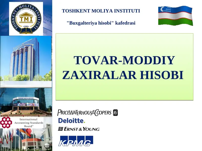 Tovar-moddiy zaxiralar hisobi