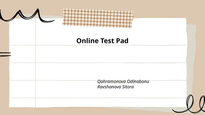 Online Test Pad