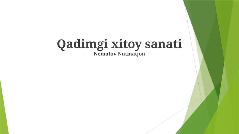 Qadimgi Xitoy sanati